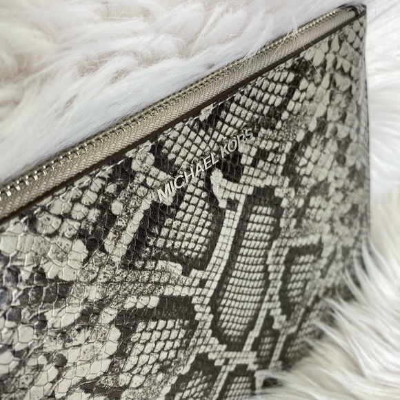 Michael Kors | Bags | Michael Kors Embossed Python Xl Wristlet | Poshmark